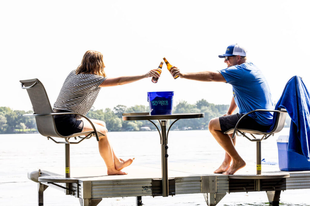 BENCHES AND CHAIRS THAT ELEVATE YOUR DOCK SEATING – Voyager Dock